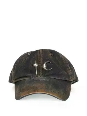 THUG CLUB Washed Distressed Cap - Black