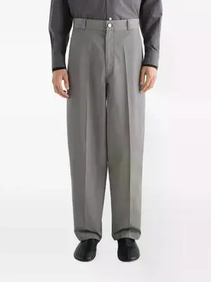LEMAIRE Polycotton Twill Barrel Pants - Grey