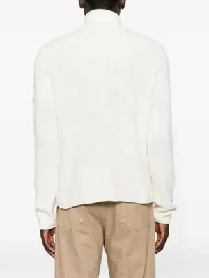 MURPHY&NYE Fender Ribbed-knit Quarter-zip Sweater
