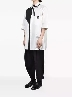 Yohji Yamamoto Two-tone Short-sleeved Shirt