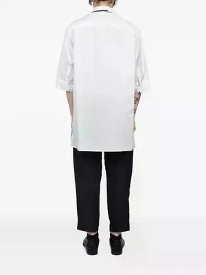 Yohji Yamamoto Two-tone Short-sleeved Shirt