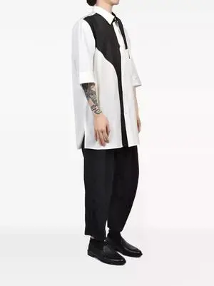 Yohji Yamamoto Two-tone Short-sleeved Shirt