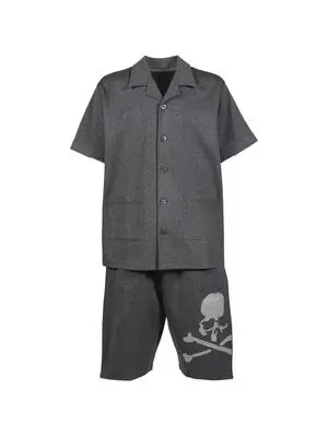 MASTERMIND WORLD Logo-embroidered Pajamas - Grey