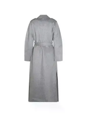 THE DYNAMIS STUDIO Double-breasted Belted Coat - Grey