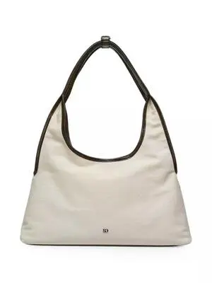 STAND OIL Ringo Logo-plaque Canvas Shoulder Bag - White