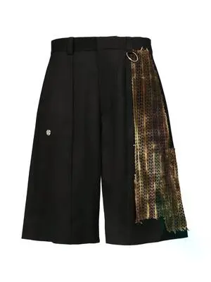 PACE Crochet-detail Pleated Shorts