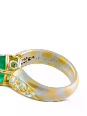 LB EXCLUSIVE Embellished Emerald Ring