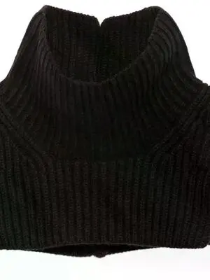 Soeur Ribbed-knit Neck Warmer - Brown