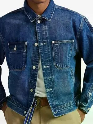 Polo Ralph Lauren Limited-edition Flag-artwork Patch-pocket Denim Jacket