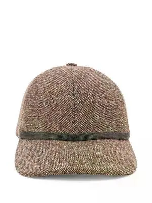 Brunello Cucinelli Wool-blend Baseball Cap - Brown