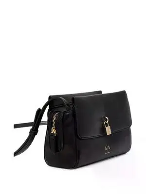 Armani Exchange Padlock-detail Cross Body Bag - Black