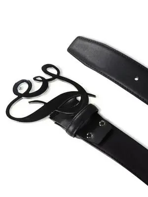 3.PARADIS Logo-buckle Leather Belt