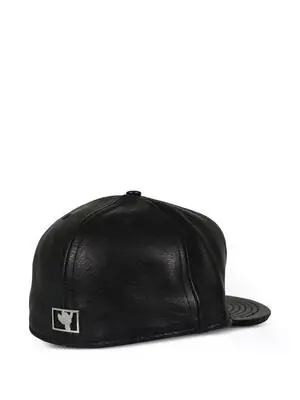 EARTHLING COLLECTIVE Logo-plaque Leather Cap