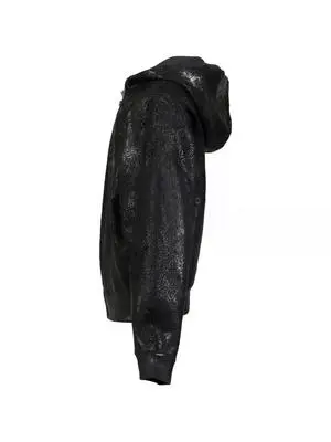 EARTHLING COLLECTIVE Floral-embellished Coated Jacket