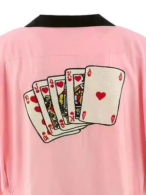 SAINT MXXXXXX Embroidered Bowling Shirt