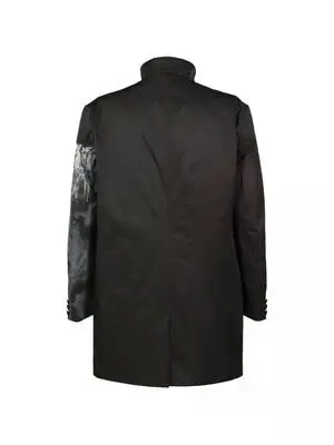 Yohji Yamamoto Smoking Gothic Graphic-print Button-up Jacket