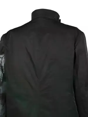 Yohji Yamamoto Smoking Gothic Graphic-print Button-up Jacket