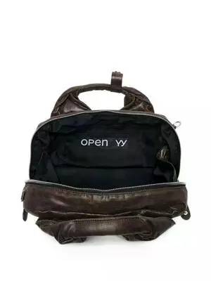 OPEN YY Faux-fur Strap Tote Bag