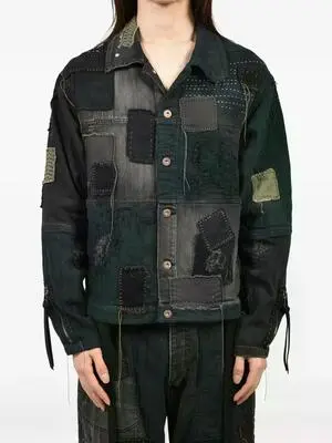 Men's Patchwork Denim