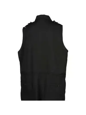 Yohji Yamamoto Epaulette-detail Wool Jumpsuit