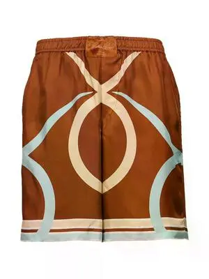 GARCIAS Logo Bull Silk Shorts