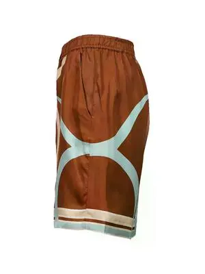 GARCIAS Logo Bull Silk Shorts