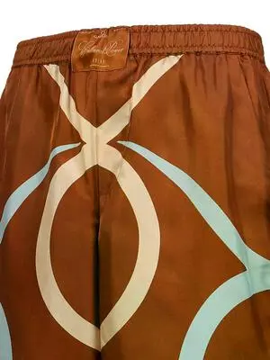 GARCIAS Logo Bull Silk Shorts