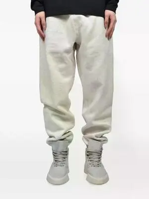 ESSENTIALS Logo-print Tapered Track Pants - Neutrals