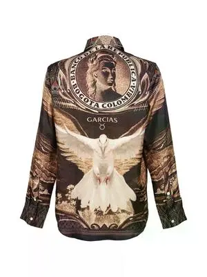 GARCIAS Pesos Silk Shirt - Black