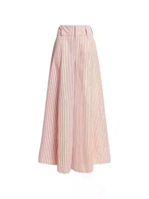 WEILI ZHENG Stripe-print Palazzo Pants