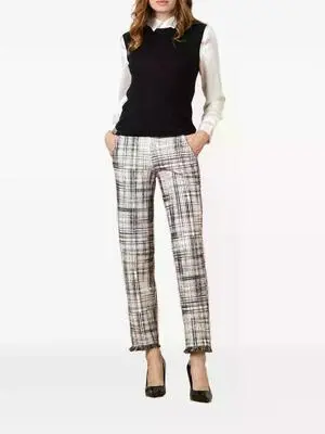 Avenue Montaigne Joan Frayed-hem Trousers