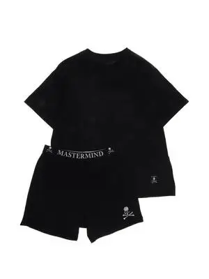 MASTERMIND WORLD Logo-embroidered T-shirt And Boxers - Black
