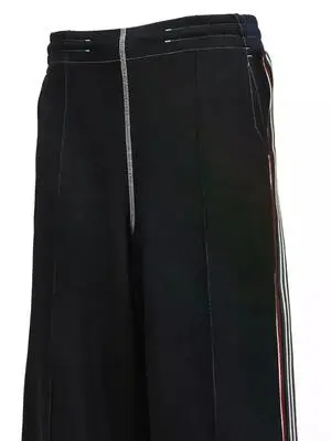 NICHOLAS DALEY Side-stripe Wide-leg Track Pants
