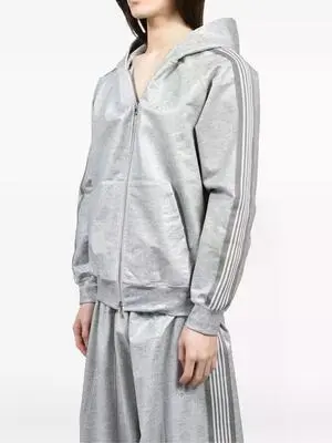 Needles Coated Butterfly-embroidered Hoodie