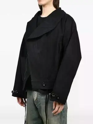 NO/FAITH STUDIOS Asymmetric-collar Cotton Jacket