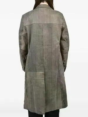 NO/FAITH STUDIOS Double-breasted Leather Coat