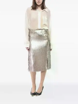 RÓHE Embellished Pencil Midi Skirt