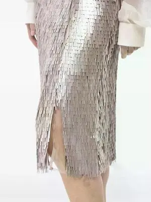 RÓHE Embellished Pencil Midi Skirt