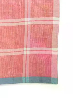 Altea Check-pattern Scarf - Red