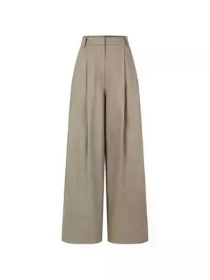 STUDIO TOMBOY Pintuck Wide-leg Trousers - Neutrals