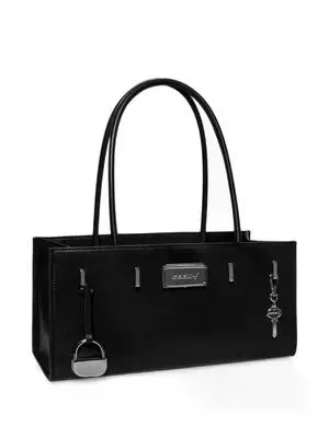 SEEN USERS Aura Leather Shoulder Bag - Black
