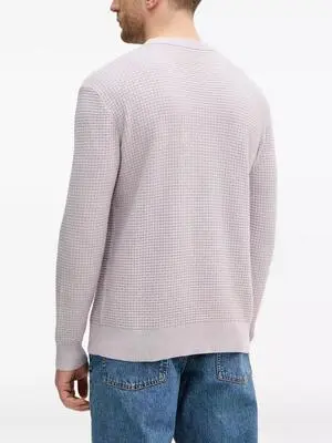 Sisley Textured-knit Crew Neck Sweater