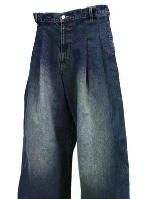 Natasha Zinko Pleated Wide-leg Jeans