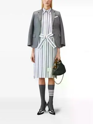 Thom Browne Repp Stripe Cotton Shirtdress
