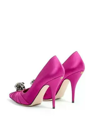 Valentino Garavani Panthea Pumps In Satin 105mm - Pink