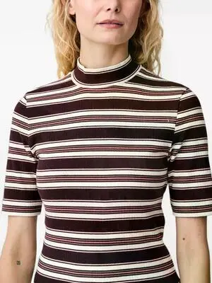 Marc O'polo Striped Ribbed-knit Top