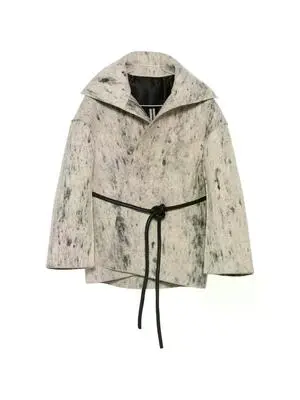 Rick Owens Dracucollar Extreme-collar Coat