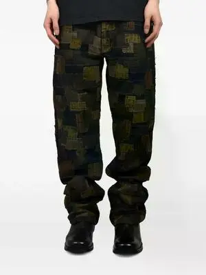 Matthew Williamson Boro Patchwork Straight-leg Jeans