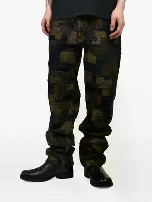 Matthew Williamson Boro Patchwork Straight-leg Jeans