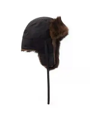 LEMAIRE Shearling-lined Chapka Hat - Black